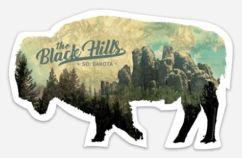 Black Hills Buffalo Sticker – Black Hills Stickers & Apparel