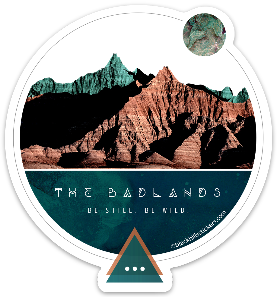 Badlands Round Sticker – Black Hills Stickers & Apparel